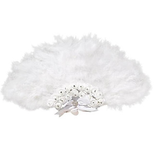 Handmade Wedding Bridal Feather Fans DIY Lace Slik White Ladies Fan for Dance Wedding Decoration DIY Hand Fan Abanicos para Boda