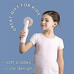 Handheld Mini Fan, 2 Speed Portable Fan, Rechargeable Hand Fan With Power Bank, Pink Personal Fan For Women & Kids, Quiet Table & Desk Fan For Office, Foldable USB Fan Great For Travel, Outdoors