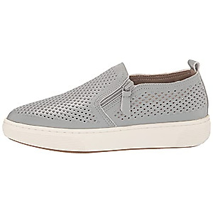Propét Womens Kate Sneaker, Grey, 7.5 Wide US
