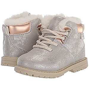 OshKosh B'Gosh girls Fashion Boot, Ivory, 4 Toddler US