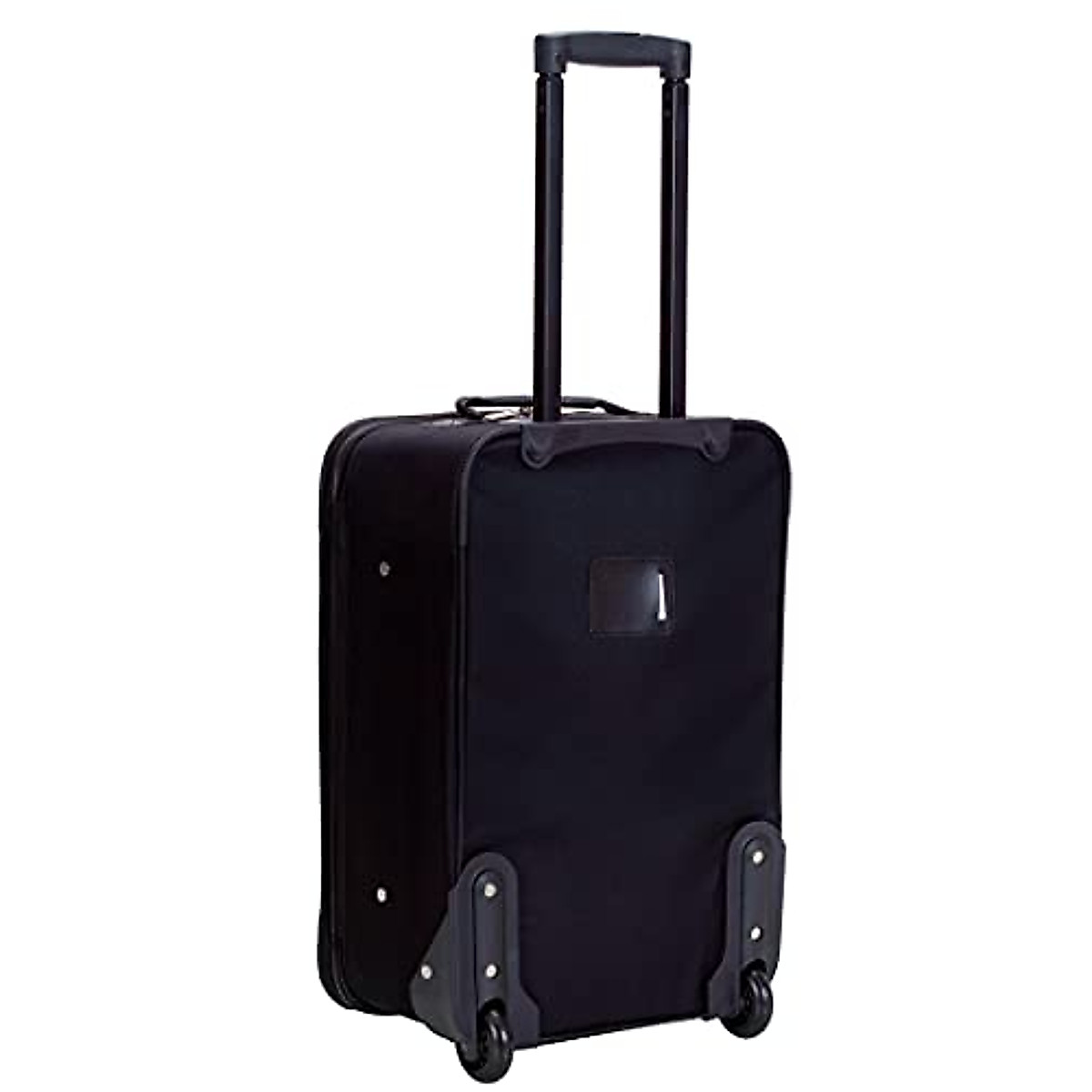 Rockland Fashion Softside Upright Luggage Set, Black/Gray, 2-Piece (14/19)