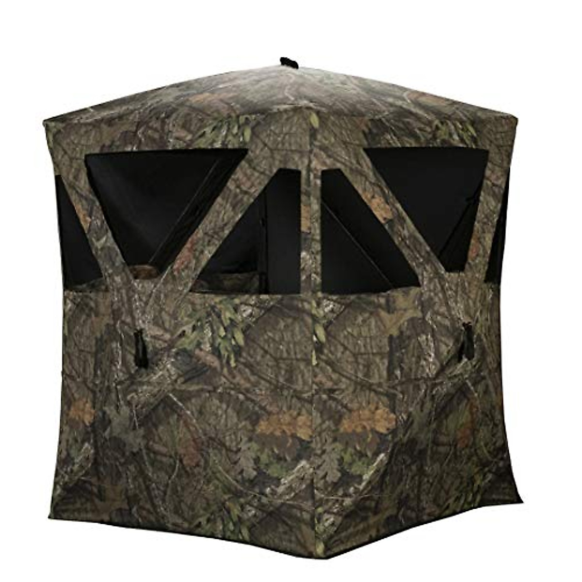 Rhino Blinds R100-MOC Tough 2 Person Outside Game Deer and Turkey Hunting Pop-Up Ground Blind, Breakup Country Camouflage
