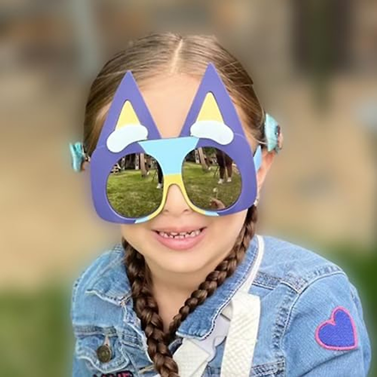 Sun-Staches Official Bluey Sunglasses | Bluey Dress Up Costume Play | UV 400 | One Size Fits Most Kids