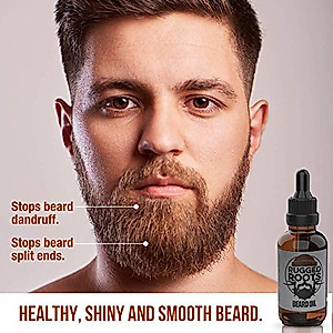 Rugged Roots Beard Oil-Honest Premium Beard Care-Great for Dry Itchy Beard-Soften, Soothe with All Natural Oils- Thoughtful Stocking Stuffers for Men (Vanilla Coffee)