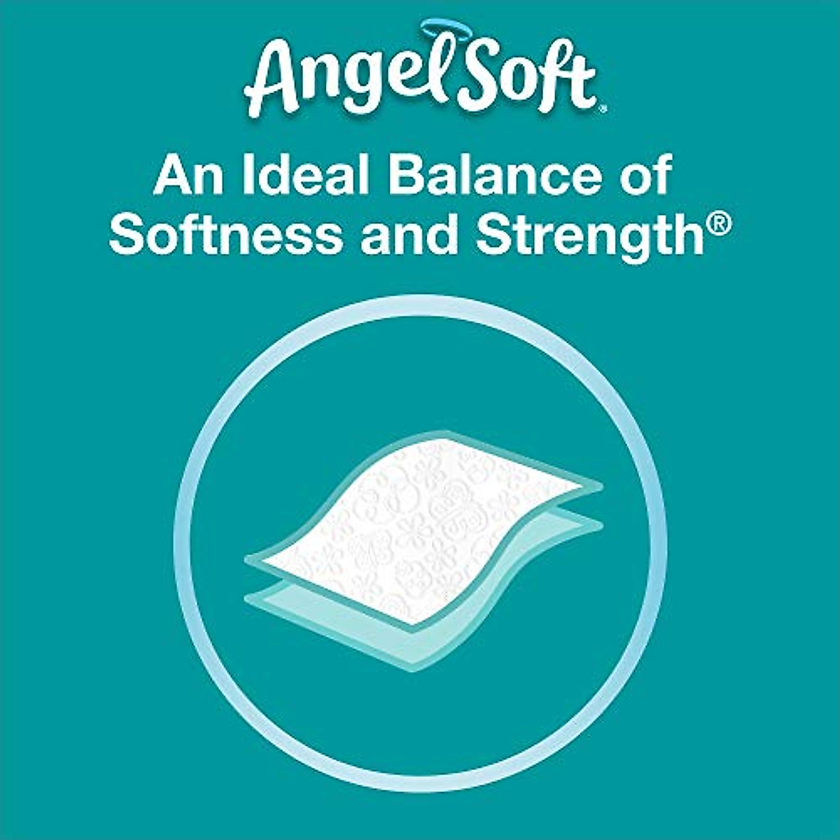 Angel Soft® Toilet Paper, 4 Mega Rolls = 16 Regular Rolls, 2-Ply Bath Tissue