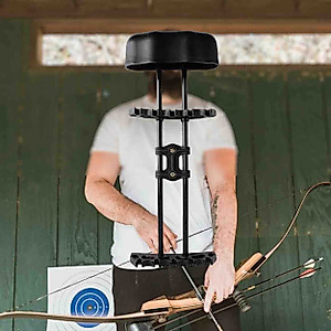 ARusyna 5 Arrow Bow Quiver for Archery Universal Hunting Quiver Quick Detach Quiver for Compound Bow and Recurve Bow Broadheads Lightweight Black