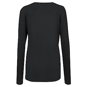 Mizuno womens Long Sleeve Attack Tee Shirt, Black, XX-Small