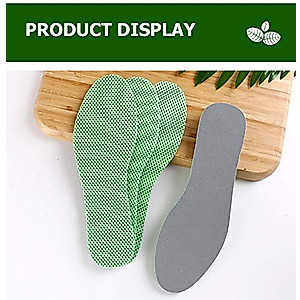 3 Pairs Mint Deodorant Insoles Health Light Weight Shoes Pad Absorb-Sweat Breathable Mesh Cloth Sports Insert Men Women (Size : 43) (40)