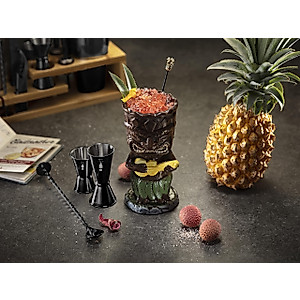 ROCKSLY Mixology Bartender Kit and Cocktail Shaker Set for Drink Mixing | Mixology Set with 10 Bar Set Tools and Bamboo Stand Makes It The Perfect Home Cocktail Kit | Complete Bartender Kit (Black)