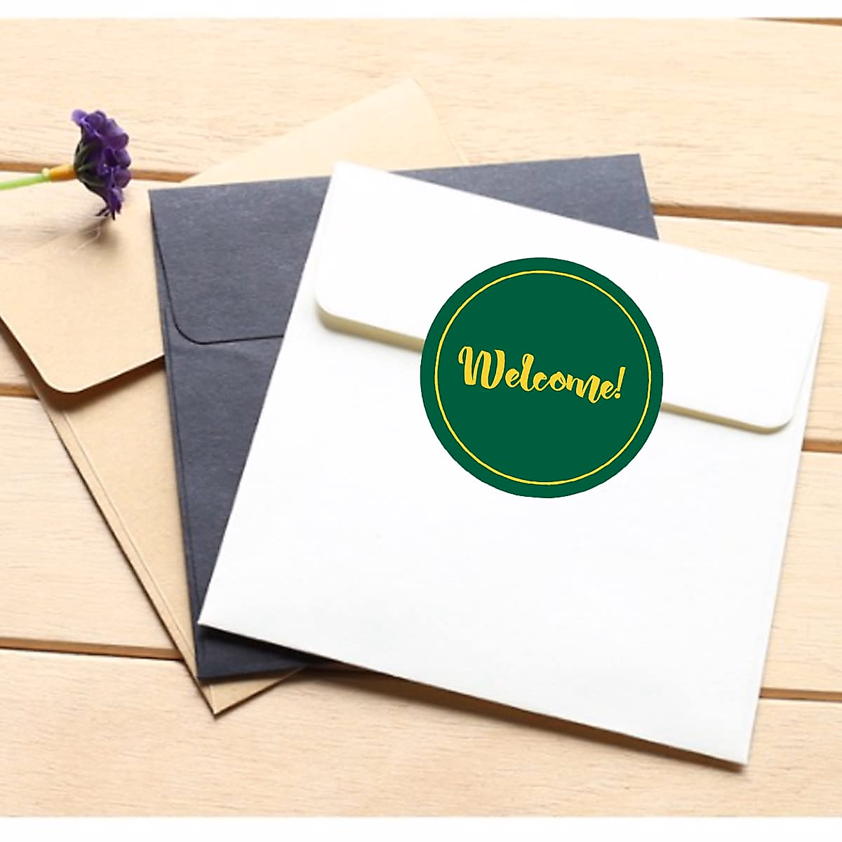 Welcome Greeting Stickers,New Homeowners Welcome Labels for Envelope Seals 2 Inch 504 Pcs Per Pack