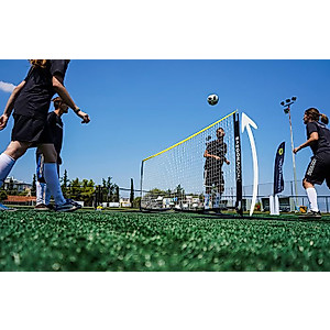 Bazookagoal Portable Soccer Tennis Net 9.8x3.3ft Complete Set – Adjustable and Foldable Training Tennis Net for Kids and Adults