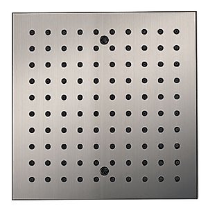 Dawn HSS0390400 Single Function Rectangle Rain Showerhead, Brushed Nickel