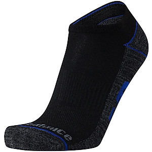 New Balance Men's Low Cut Socks - 12 Pack Performance Cushion No Show Athletic Socks for Men with Arch Support (Size: 6-12.5), Size 6-12.5, Black/Grey Assorted