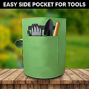 SproutJet The Original Potato Bags for Growing Potatoes 3 Pack 10 Gallon Waterproof Container with Sturdy Handles and Drainage Holes - The Ultimate Solution for Healthier and Faster Growing Potatoes