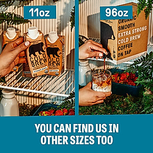 Wandering Bear Organic Vanilla Cold Brew Coffee, Iced Coffee 32 fl oz, 1 pack - Extra Strong, Smooth, Organic, Unsweetened, Shelf-Stable, Ready to Drink, Cold Brewed Coffee, Cold Coffee