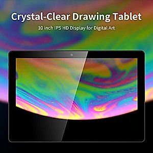 Frunsi Drawing Tablet, Standalone Drawing Tablets with Screen, No Computer Needed, Octa-core CPU, 10 inch FHD Display, Android 12, 4GB/64GB, SD Card Slot, Portable Drawing Tablets for Digital Artwork