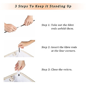 LYZOLICS 72L Collapsible Laundry Hamper, Large Laundry Basket with Lid and Removable Bag, Foldable Dirty Clothes Hamper with Handles for Bedroom Bathroom Closet Toys Clothing Organization (Brown)