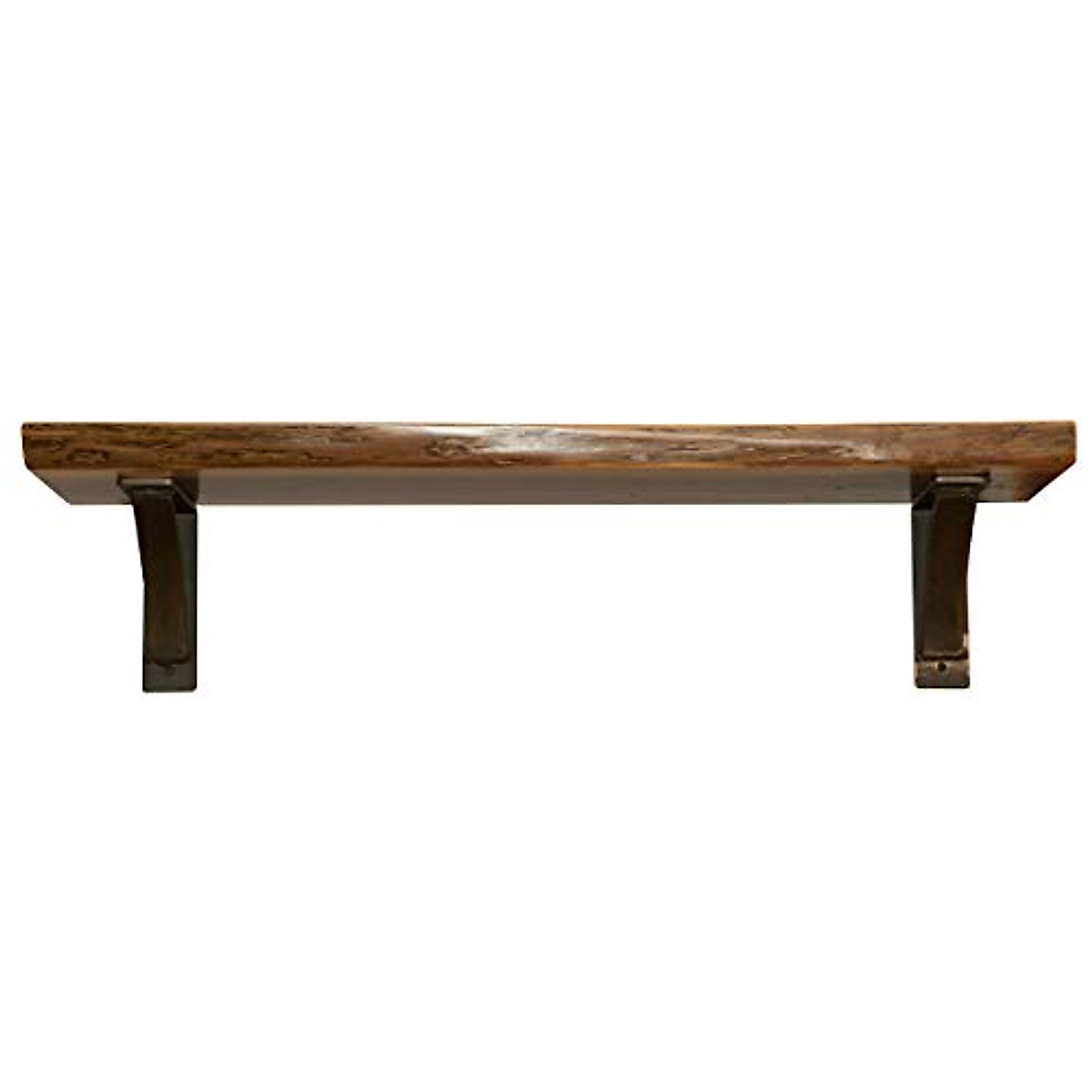 Live Edge Shelf, Rustic Walnut Wood, 72"…