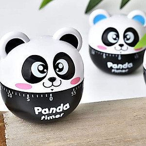 DOITOOL Kitchen Timer Cute Cartoon Animal Countdown Timer Black Panda Bear Cooking Alarm Clock for Cooking Baking Students Sport Game Reminder