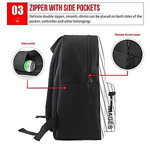 Salabomia Border Collie Backpack School Accessories Backpack Border Collie Bookbag Camp Daypack Rucksack