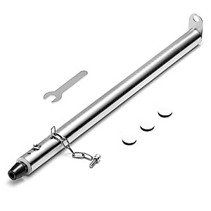 TURBRO Adjustable Window Security Lock Bar, Sliding Door Jammer, Extendable from 15.5" to 29" for Sliding Windows with AC Unit Installed, Stainless Steel
