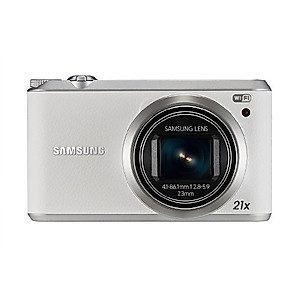 Samsung WB350F 16.3MP CMOS Smart WiFi & NFC Digital Camera with 21x Optical Zoom and 3.0" Touch Screen LCD and 1080p HD Video (White)