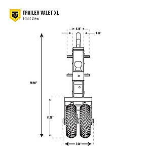 Trailer Valet TVXL2 XL Trailer Dolly - 2" Ball