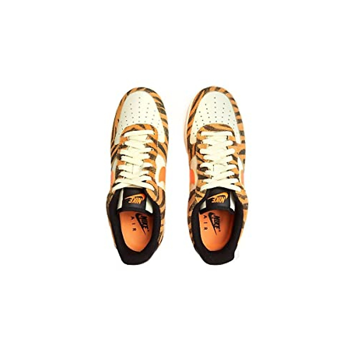 Nike Men's Air Force 1 Low Basketball Shoe, Coconut Milk/Atomic Orange, 9