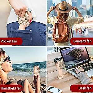OUTXE Funme Mini Makeup Fan 3350mAh Eyelash Fan Portable Fan Handheld Fan USB 3 Settings Small Personal Fan Lightweight for Girls Women