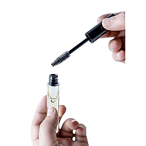 Organic Castor Oil eyelash serum, NatureCall Castor Oil for eyelash eyebrow growth, mascara tube, hair treatment pack of 1, 10ml, pack of 1