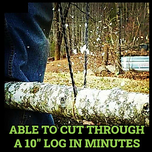 Pocket Chainsaw For Camping [36 Inch Heavy Duty Tool] -Manual Chain Saw, Survival Wire Saw -Rope Chain Saw For Cutting Tree Limbs -Hiking, Backpacking Gear -By SUMPRI