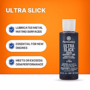 Permatex 81950 Ultra Slick Engine Assembly Lube, 4 oz. , Red
