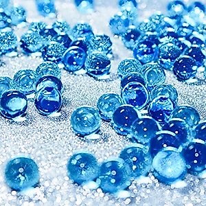 Hicarer 10000 Pieces Vase Filler Beads Gems Water Gel Beads Growing Crystal Pearls Wedding Centerpiece Decoration (Blue)