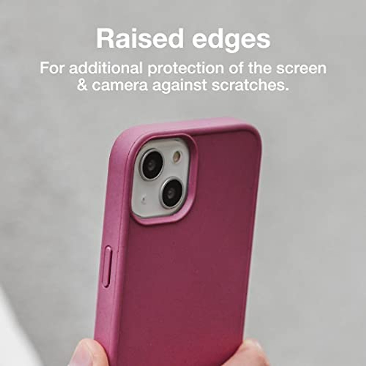 WOODCESSORIES - Phone Case for iPhone 13 Mini Case biodegradeable Red - Ecofriendly, Made of Plants