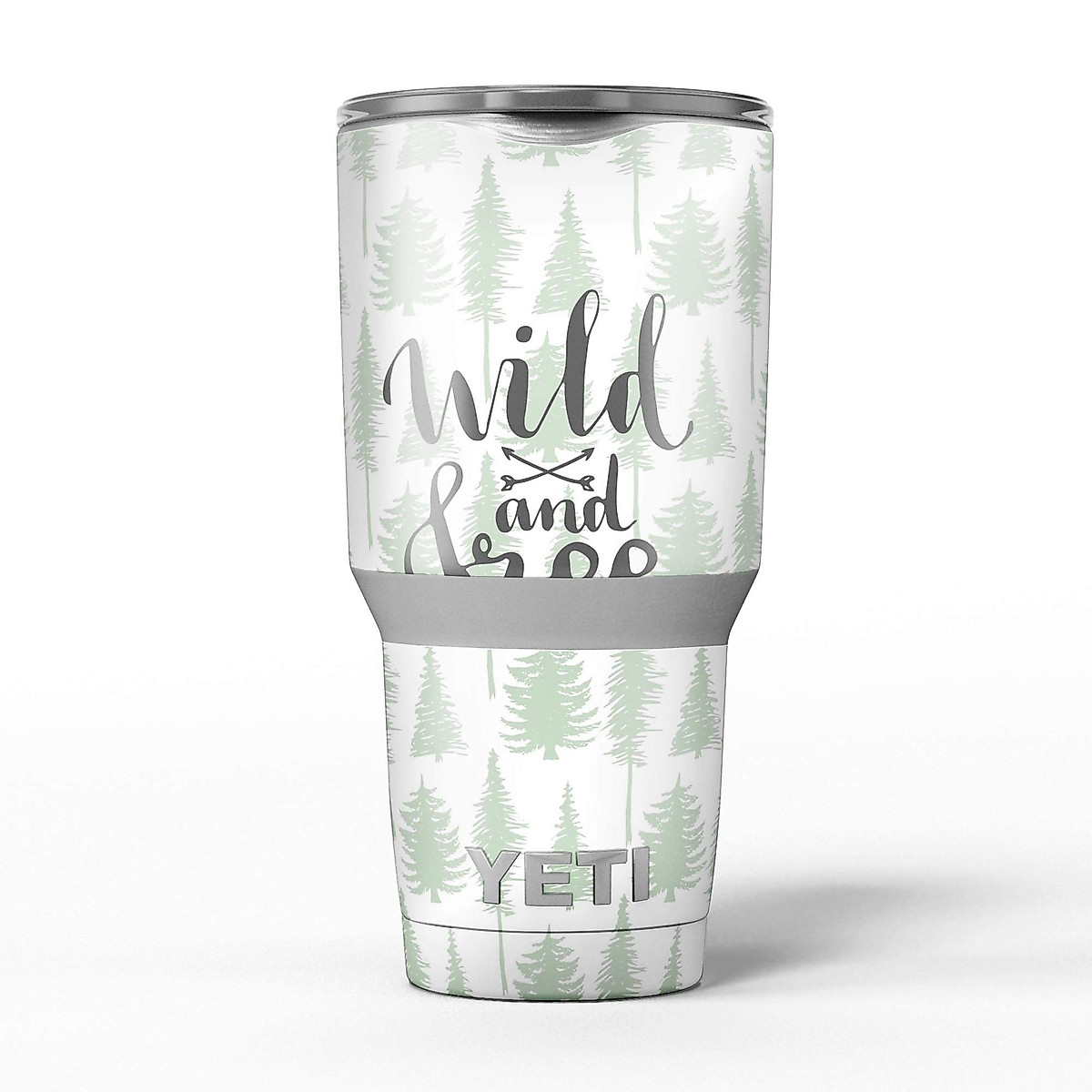 Design Skinz Wild and Free - Skin Decal Vinyl Wrap Kit Compatible with The Yeti Rambler Cooler Tumbler Cups