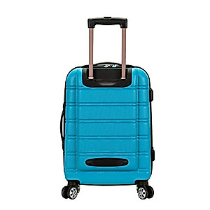 Rockland Melbourne Hardside Expandable Spinner Wheel Luggage, Turquoise, Carry-On 20-Inch