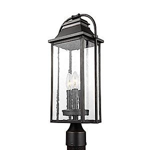 Feiss OL13207ANBZ Wellsworth Outdoor Post Lighting, Bronze, 3-Light (9"W x 21"H) 180watts