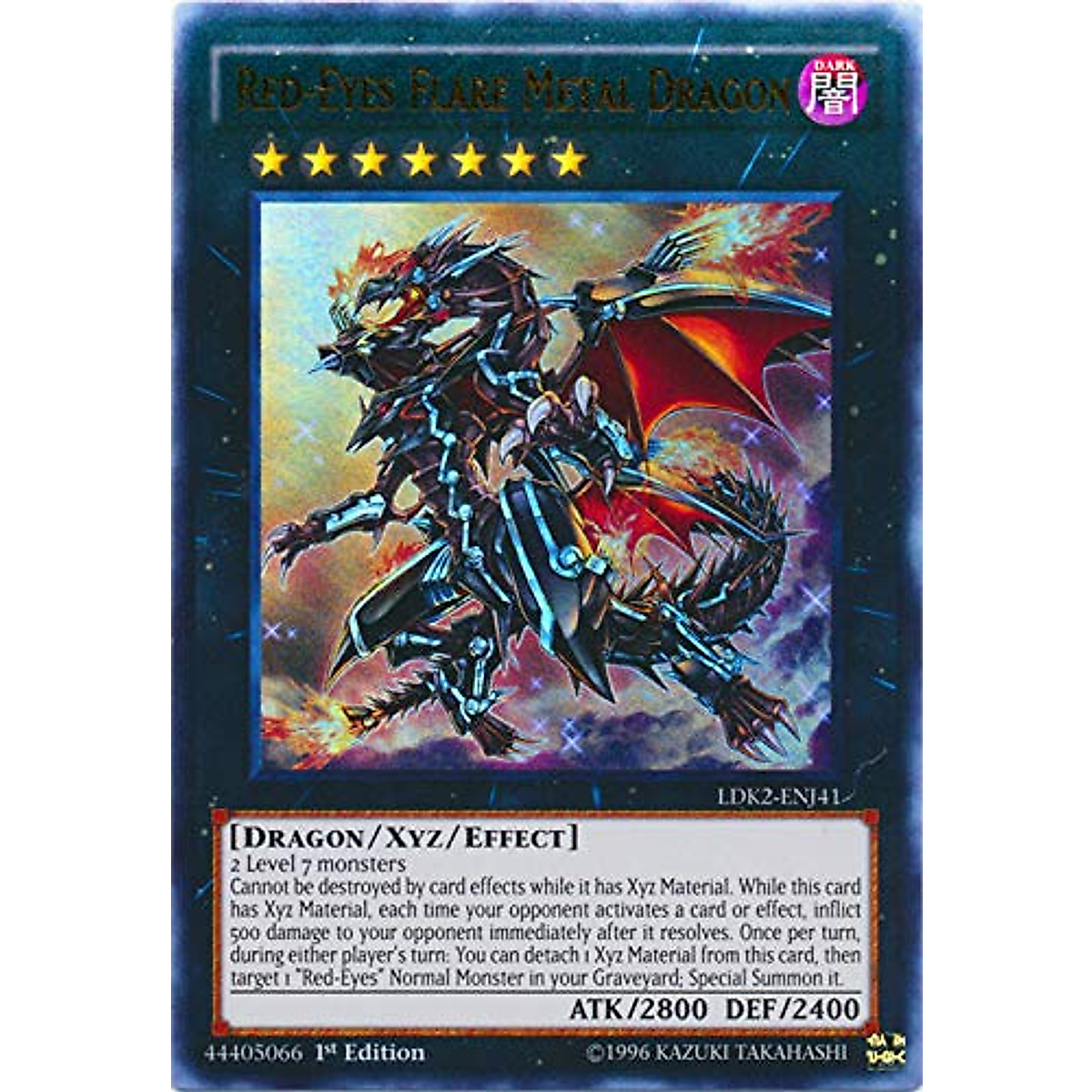 YU-GI-OH! - Red-Eyes Flare Metal Dragon (LDK2-ENJ41) - Legendary Decks II - 1st Edition - Ultra Rare