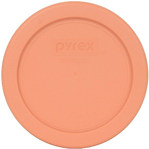 Pyrex (2 7202 Glass Bowls & (2) 7202-PC Bahama Sunset Orange Lids Made in the USA