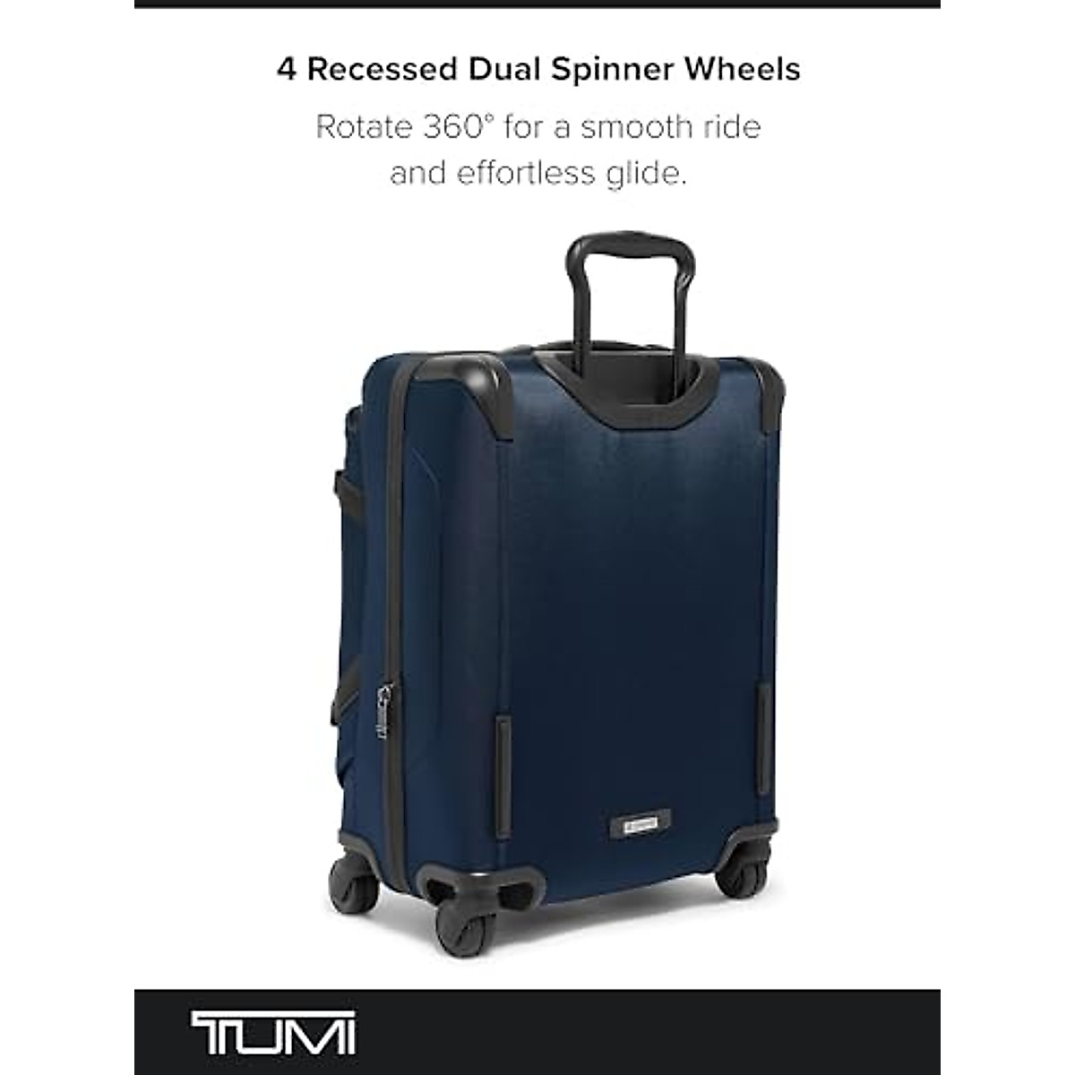 TUMI - Alpha Bravo Continental Front Lid Expandable 4 Wheeled Carry-On - Expandable Luggage - 21.8" X 16.0" X 9.0" - Navy