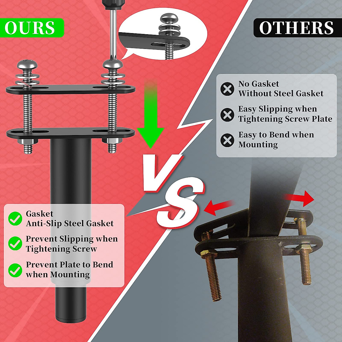 Dikeo 4 Pcs Adjustable Metal Bed Frame Support Leg, Bed Support Legs 7.08" - 13", Bed Support Legs for Wood Slats, Bed Replacement Legs, Adjustable Bed Legs Replacement 881Ibs/400kg