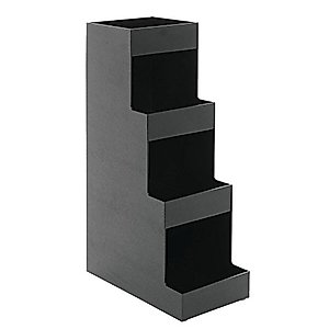 Cal-Mil 1261 Classic Tier Condiment Display, 6.5" Width x 12" Depth x 20.5" Height, Black
