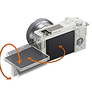 Sony ZV-E10 Mirrorless Camera with 16-50mm Lens, 128GB Extreem Speed Memory,.43 Wide Angle & 2X Lenses, Case. Tripod, Filters, Hood, Grip,Spare Battery & Charger, Editing Software Kit -Deluxe Bundle