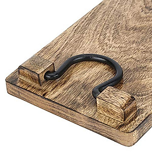 Wood party serving platter cheese board tray wine crackers meat 20 inch by 8 inch