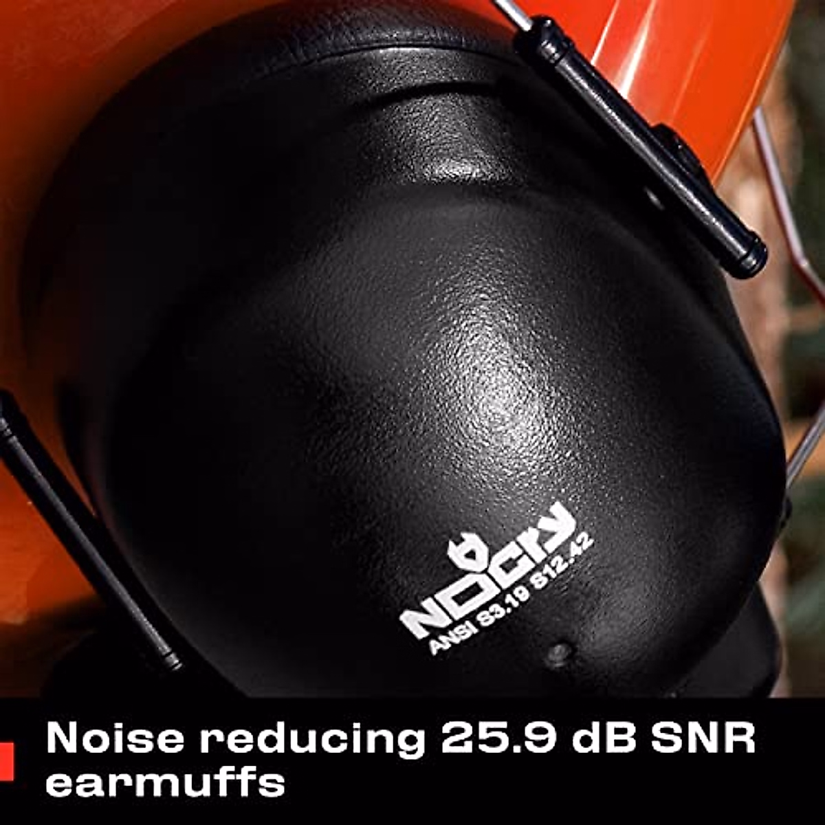 NoCry 6-in-1 Industrial Chainsaw Helmet with Face Shield and Ear Muffs - Includes a Mesh Chainsaw Face Shield & a Clear Plastic Face Visor - ANSI Z89.1 Certified Forestry Helmet or Arborist Helmet