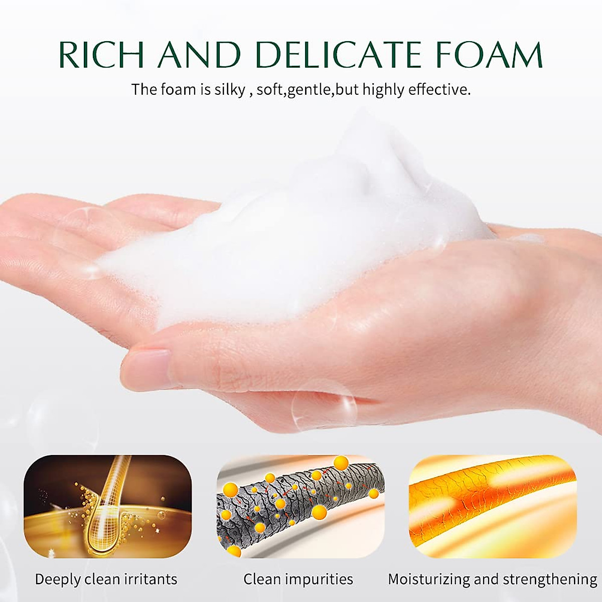 ARISON LASHES Eyelash Shampoo Cleanser Extension Kit︱Mousse Lash Cleanser for Extensions︱Reusable Mascara Brush︱100ml/3.38 fl.oz