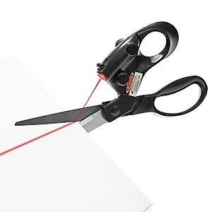 Watris Veiyi Sewing Laser Scissors, Craft Scissors with Laser Light, Laser Guided Scissors for Fabrics, Paper, Crafts Cutting
