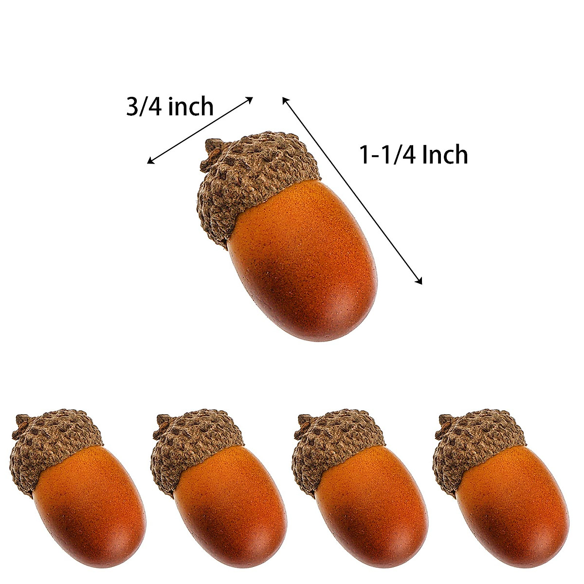 TOPZEA 150 Pack Artificial Acorns, Simulation Small Acorn with Natural Caps, Lifelike Fake Acorn Prop Table Vase Bowl Fillers, Festival Decor for Fall, Thanksgiving, Christmas, Crafts Supplies
