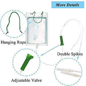 3 Pieces Automatic Plant Watering Drip Bag Irrigation Device, Plant Water Drip Irrigation Kit with Adjustable Control Valve Switch for House Plants
