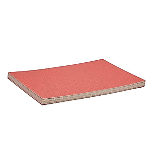 Bright Creations 24 Sheets Red Glitter Cardstock Paper 8.5 x 11 for Scrapbooking, DIY Projects, Arts and Crafts (280gsm)